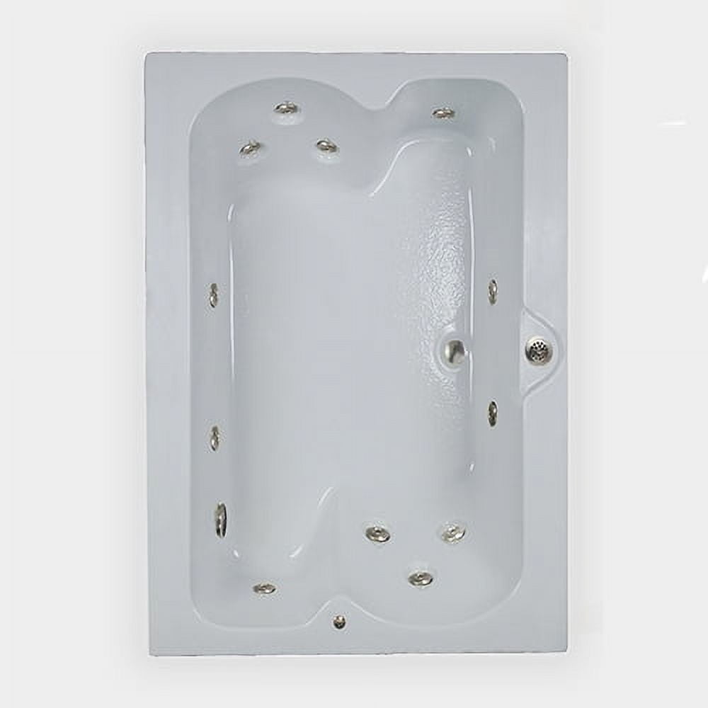 WaterTech Acrylic 60 in. x 48 in. Elite Series Drop-In Whirlpool Tub ...