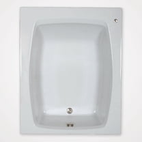 WaterTech Acrylic 60 in. x 42 in. EOW Reversible Drain Drop-In ...