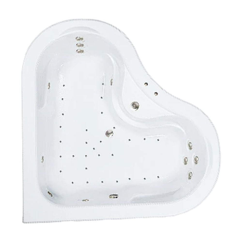 WaterTech Acrylic 64 in. x 64 in. Elite Series Drop-In Whirlpool and ...
