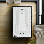 MediTub 30x60 Free Standing Walk-In Tub, Right Drain, White Whirlpool ...