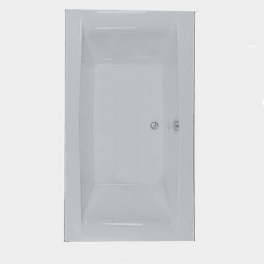 WaterTech Acrylic 72 in. x 38 in. Center Drain Drop-In Soaking Tub ...