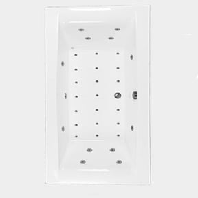 WaterTech Acrylic 72 in. x 48 in. Drop-In Whirlpool and Air Bath ...