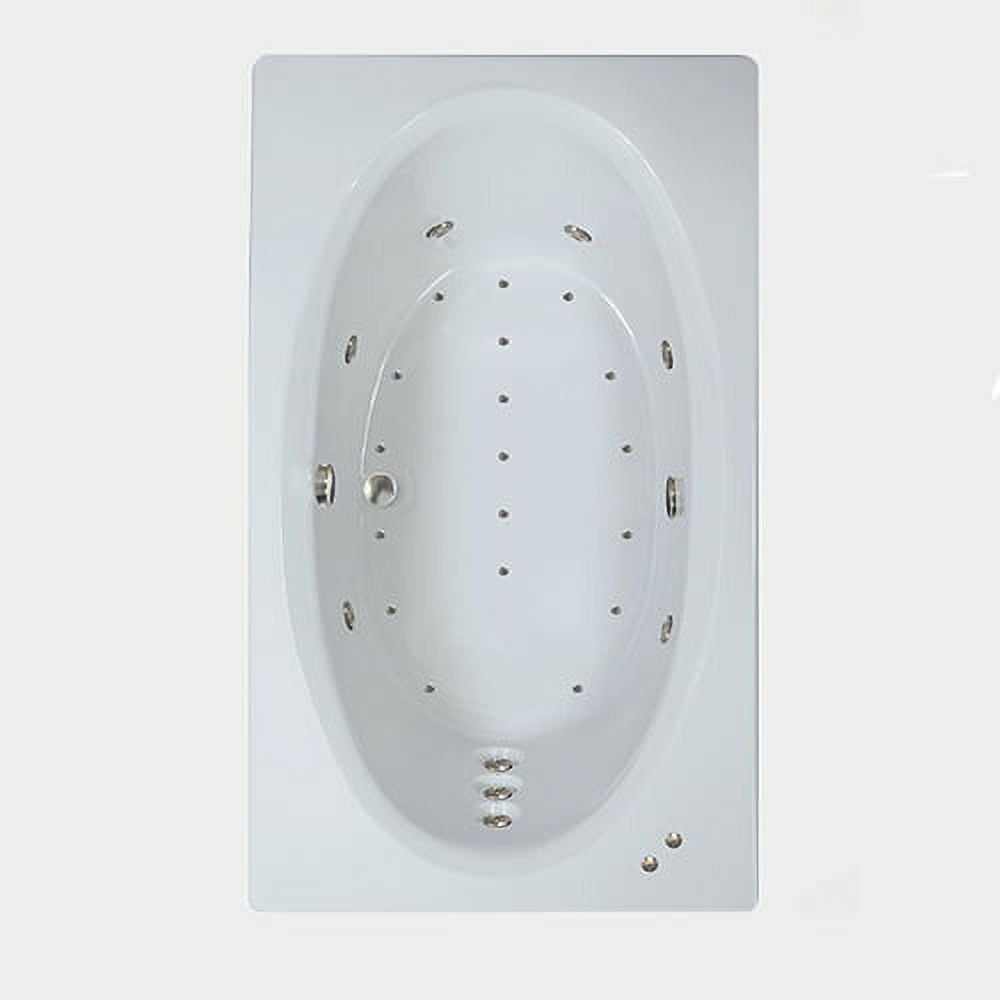 WaterTech Acrylic 72 in. x 42 in. GW Drop-In Whirlpool and Air Bath ...