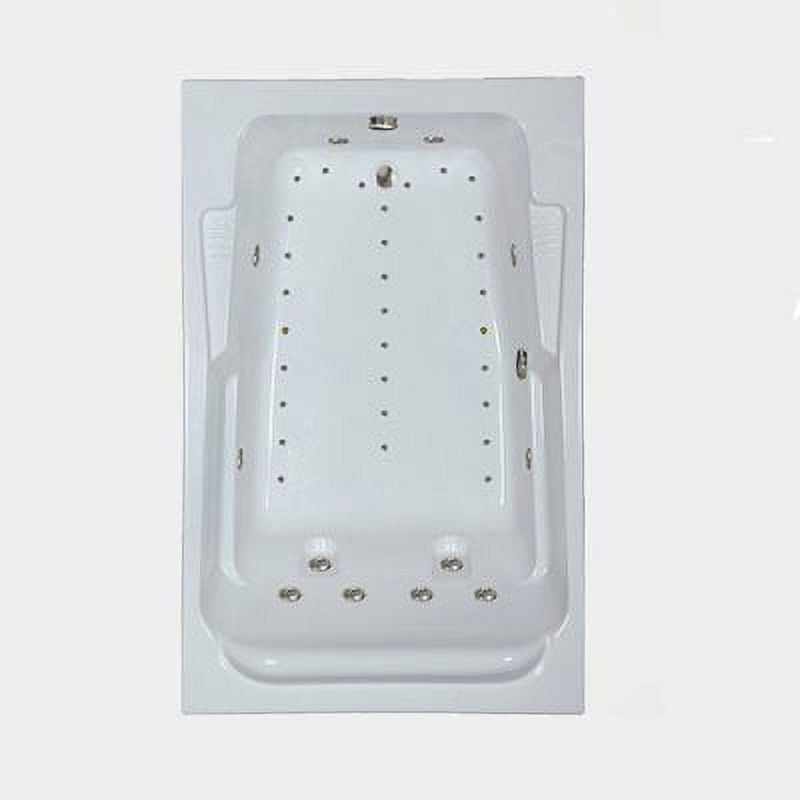 WaterTech Acrylic 72 in. x 48 in. Drop-In Whirlpool and Air Bath ...