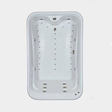 WaterTech Acrylic 73 in. x 43 in. Elite Series Drop-In Whirlpool and ...