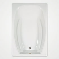 WaterTech Acrylic 60 in. x 42 in. EOW Reversible Drain Drop-In ...