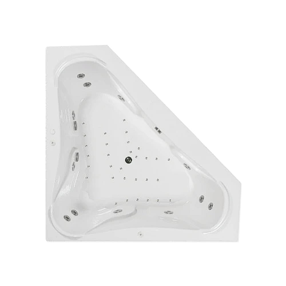 WaterTech Acrylic 72 in. x 72 in. Drop-In Whirlpool and Air Bath ...