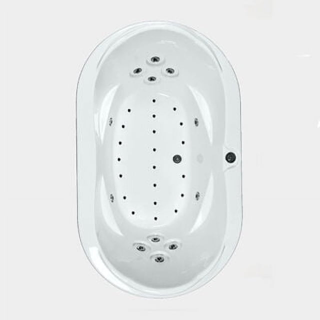 WaterTech Acrylic 73 in. x 43 in. Elite Series Drop-In Whirlpool and ...