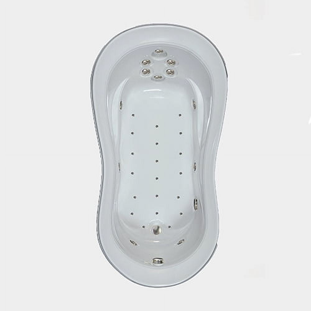 WaterTech Acrylic 74 in. x 41 in. Drop-In Whirlpool and Air Bath ...
