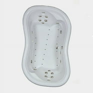 MediTub 30x60 Free Standing Walk-In Tub, Right Drain, White Whirlpool ...
