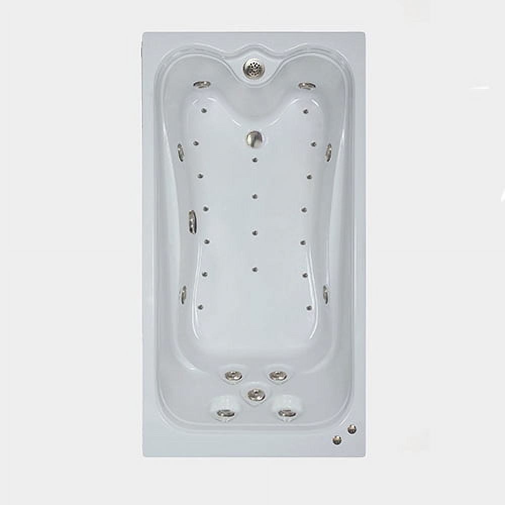 WaterTech Elite 66 in. x 36 in. Reversible Drain Drop-In Whirlpool and ...