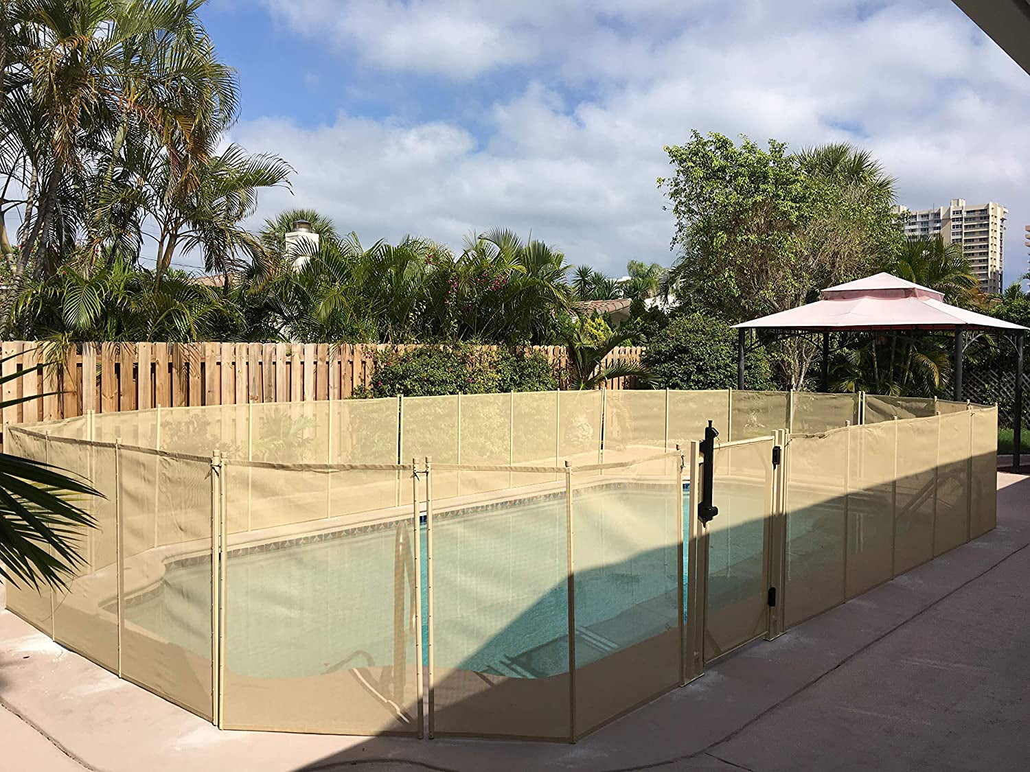 WaterWarden 5' x 12' Pool Safety Fence, UL Certified to ASTM Safety ...