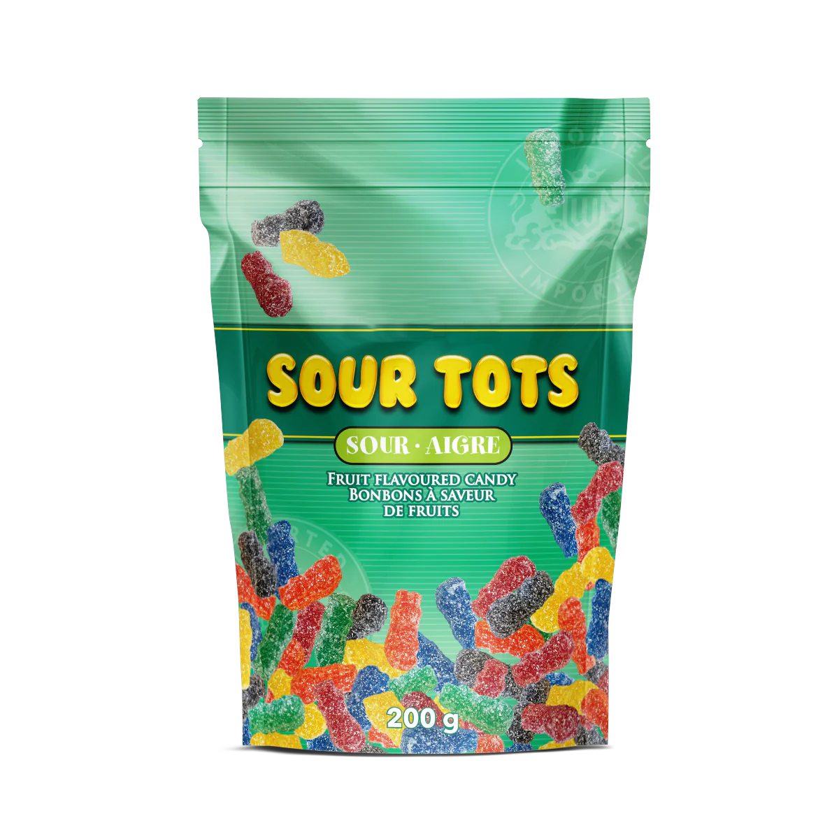 Waterbridge Sour Tots Fruit Gummy Candy, 200g/7 oz. Bag - Walmart.com