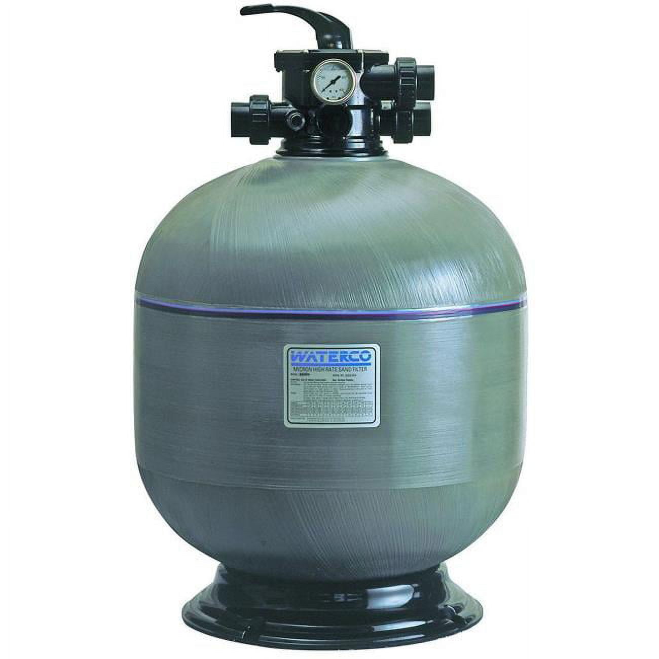 Waterco 2201364A 36 in. 50 PSI S900 Micron Top Mount S-Series Filter ...