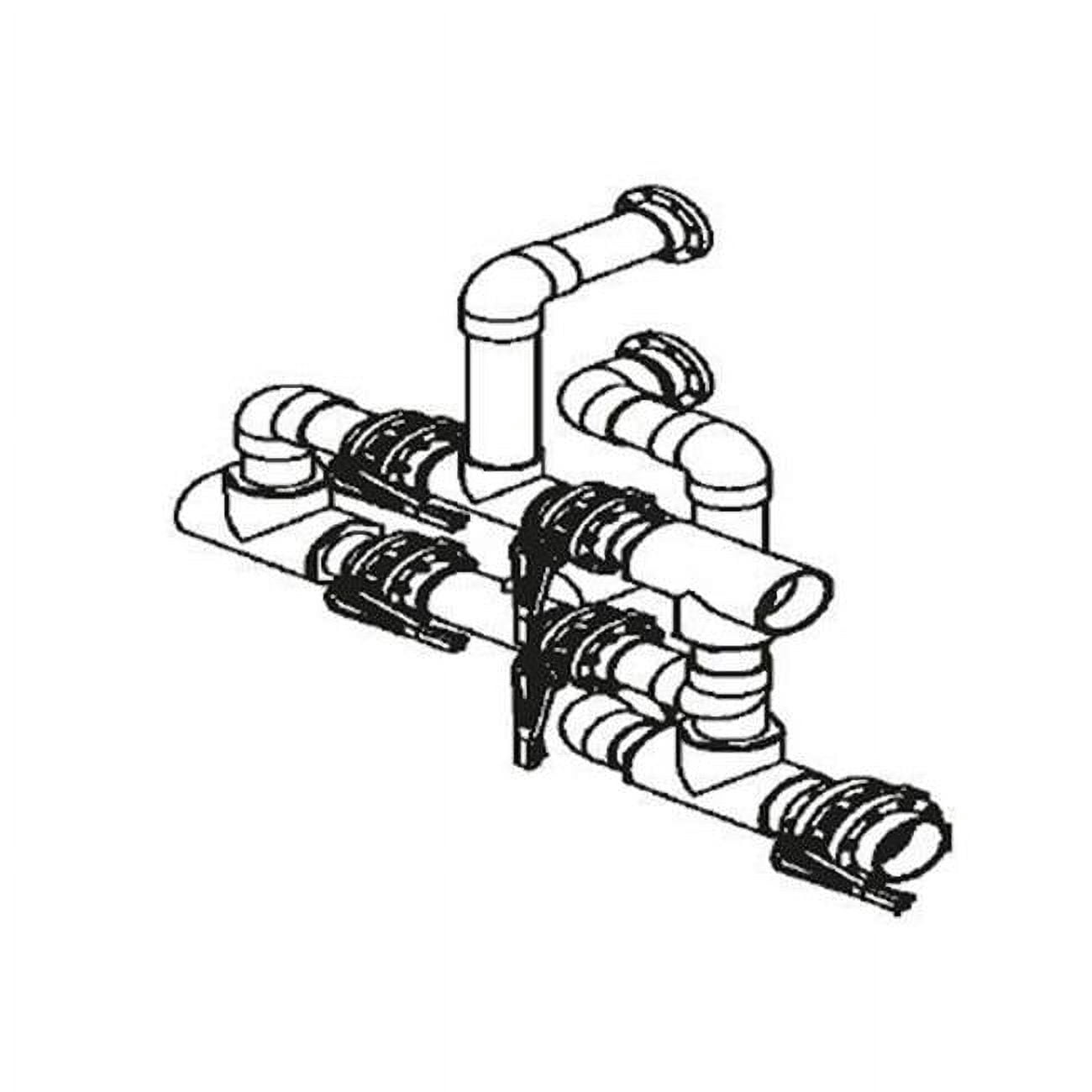 Waterco MCWBHD6X4SR 6 in. Manual Clean Water Backwash Header for Dual ...