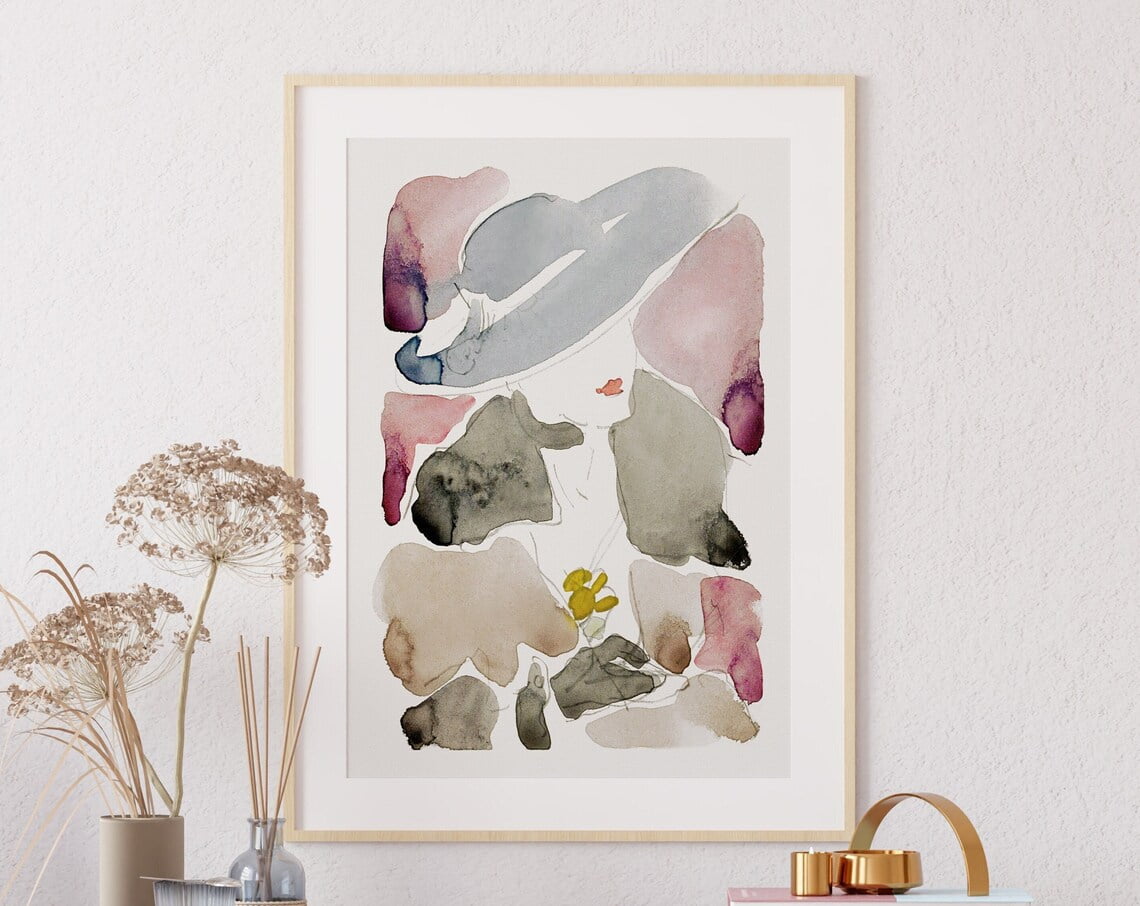 Watercolor Abstract Art, Pastel Soft Color Brush Strokes, Abstract Art ...