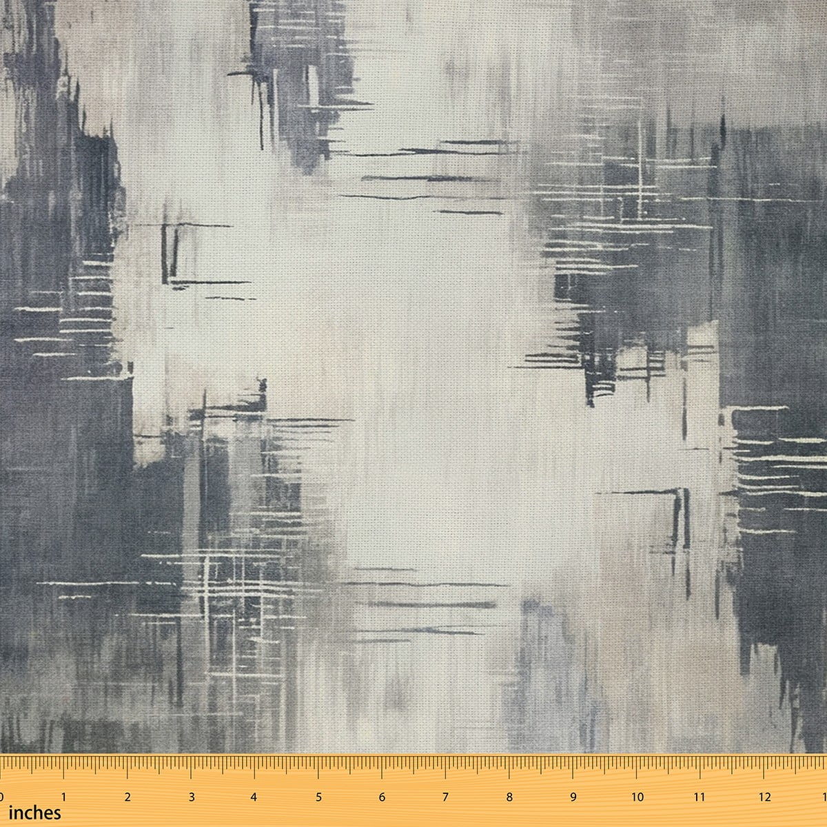 Watercolor Abstract Upholstery Fabric for Chair Sofa,Beige Grey Fabric ...