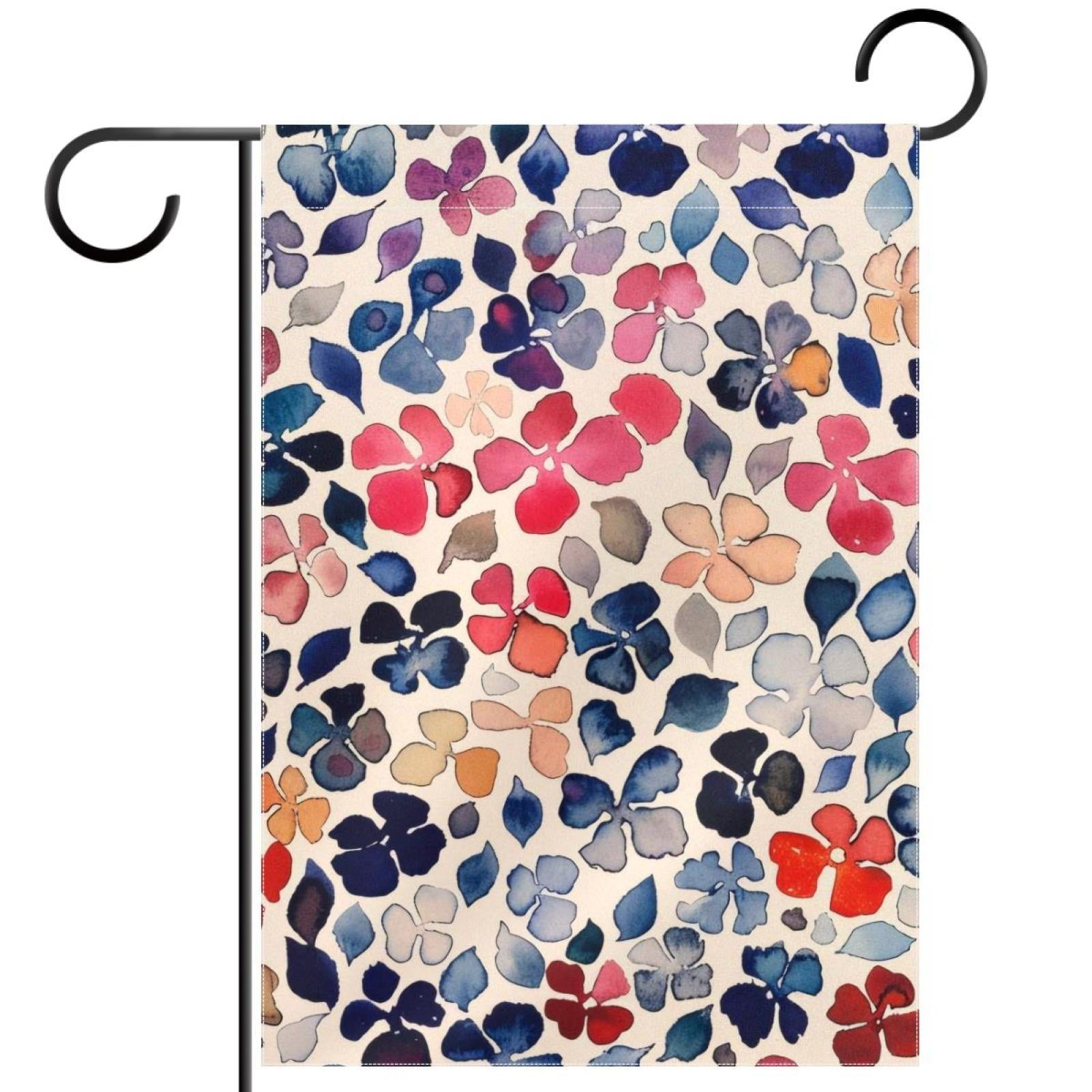 Watercolor Aesthetic Art Pattern Garden Flag Double Sided House Flag ...