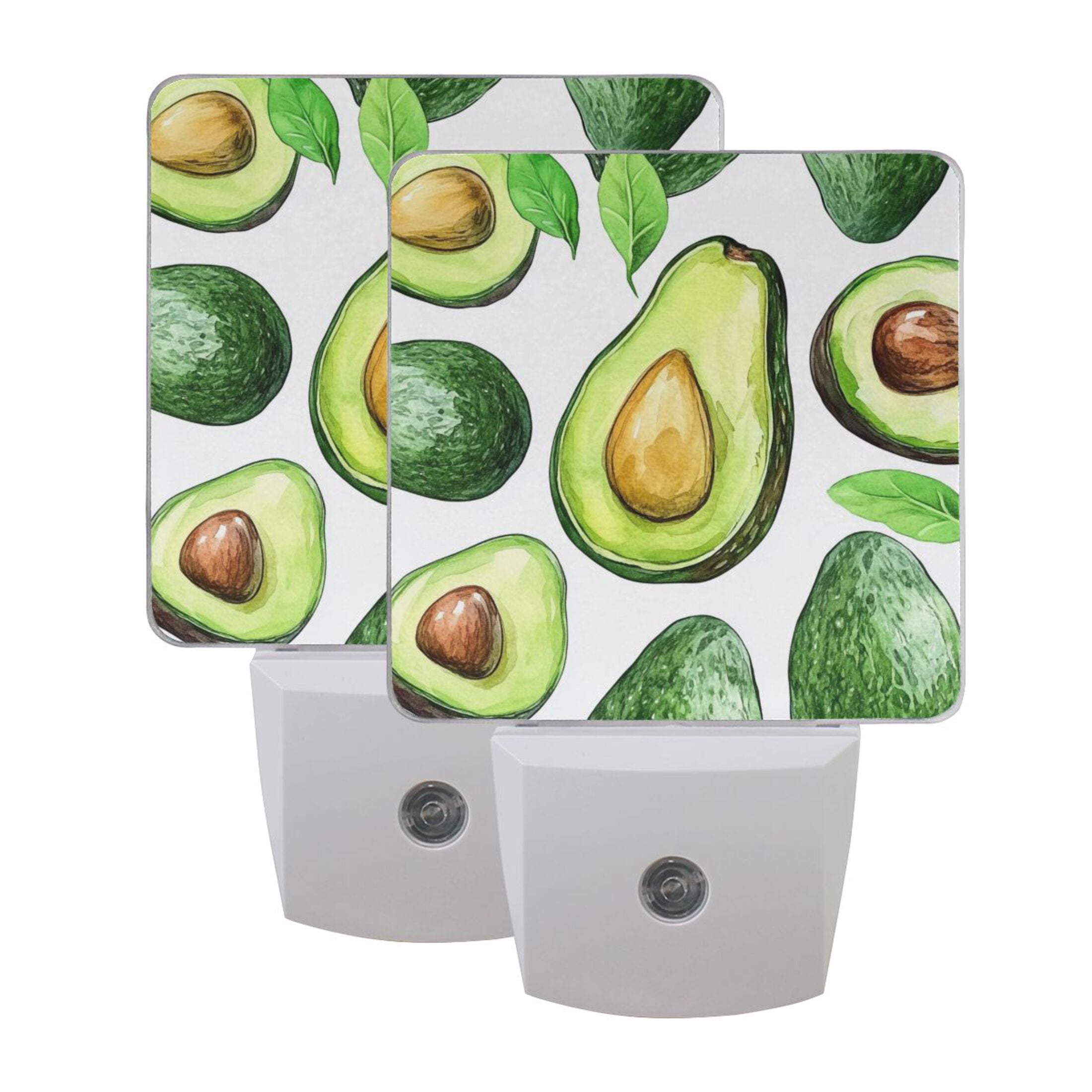 Watercolor Avocados LED Night Light with Smart Sensor Plug Into Wall ...