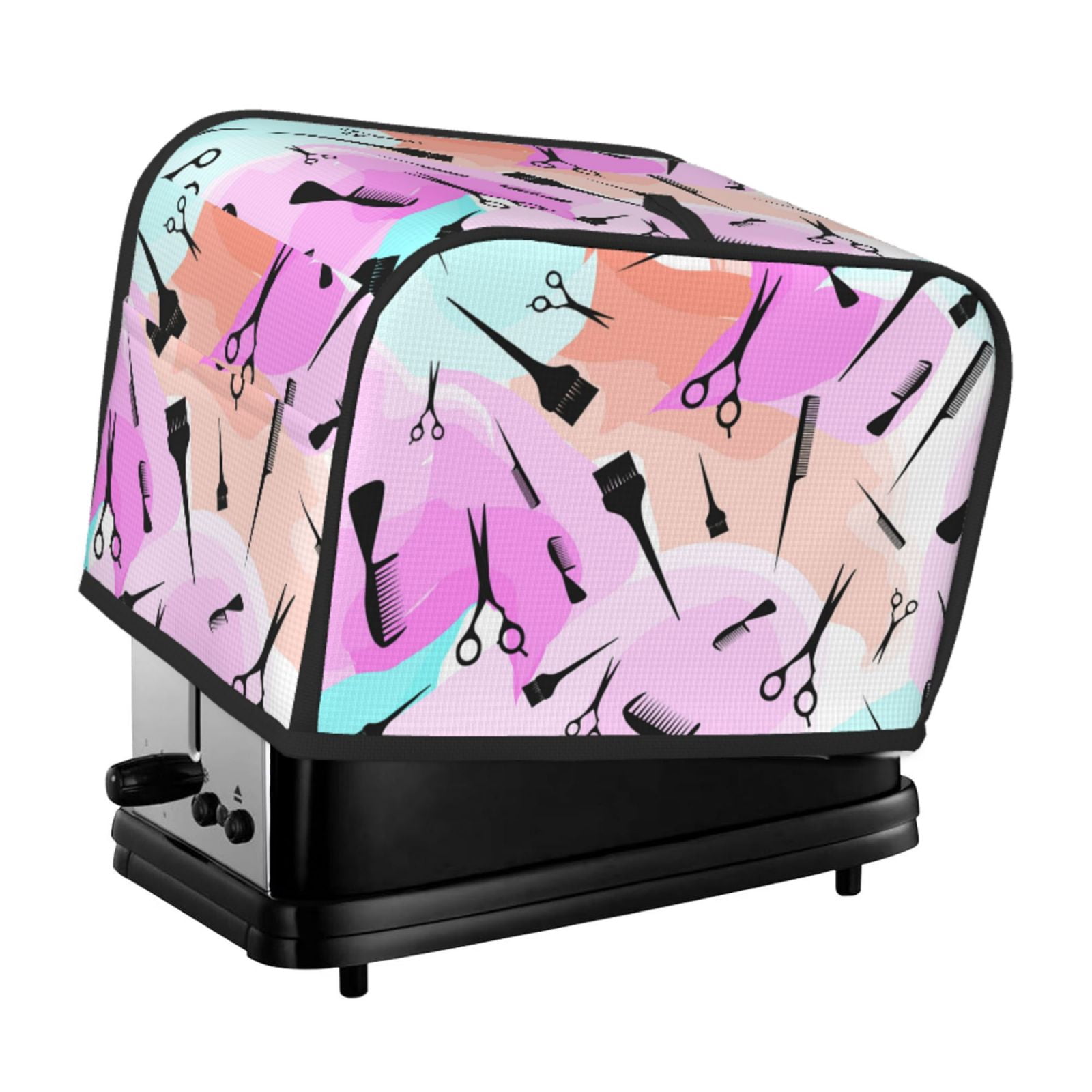 Watercolor Barbershop Barber Haircut 2 Slice Toaster Cover Bread Maker ...
