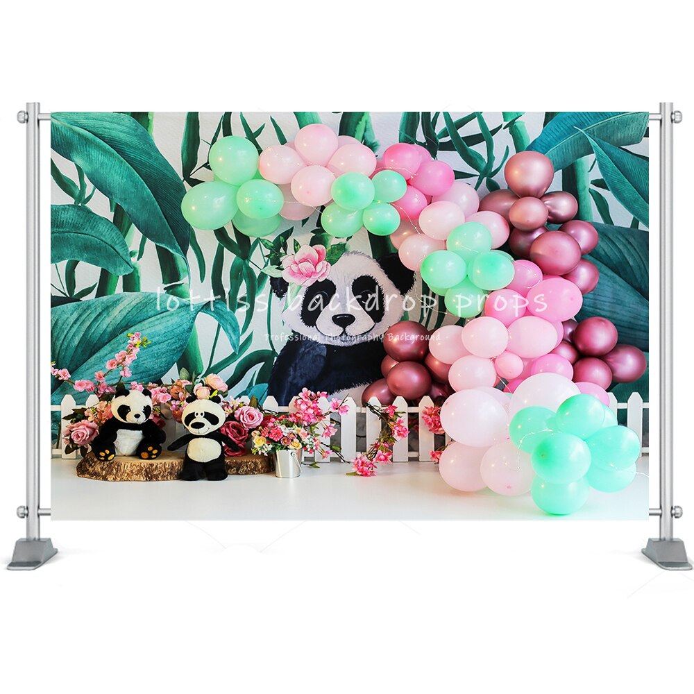 Watercolor Bears Photography Background Newborn Kids Photocall Pandas ...
