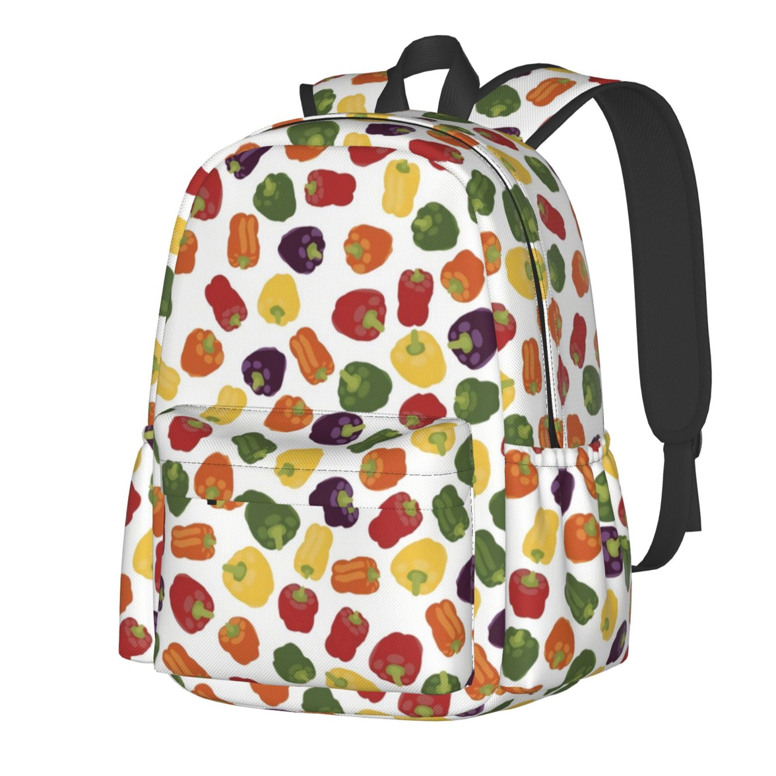 Watercolor Bell Pepper Pattern Backpack for Men Women Laptop Backpack ...