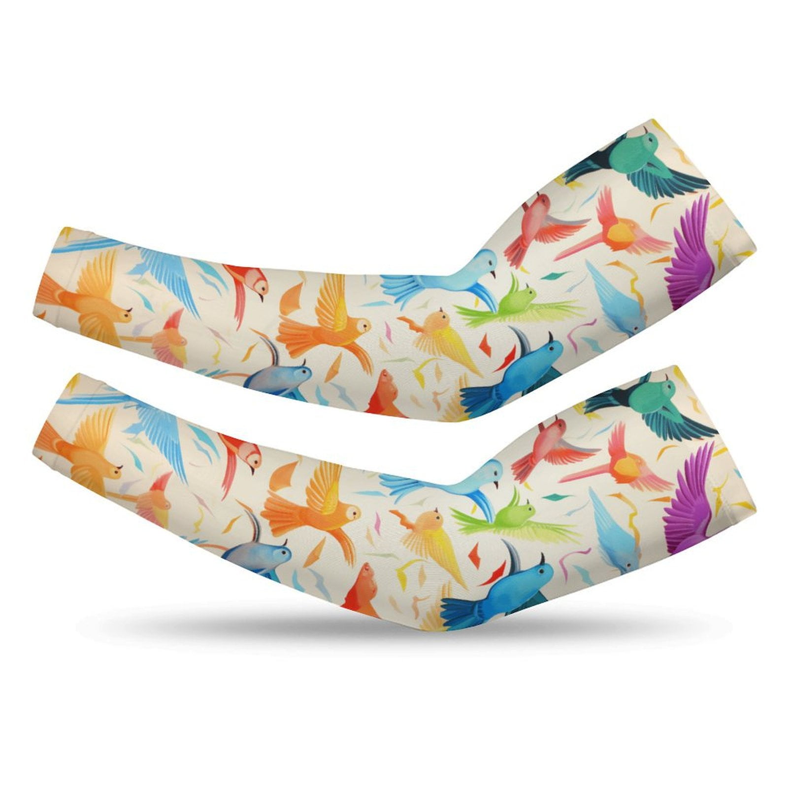 Watercolor Bird Gardening Sleeves Farm Sun Protection Arm Cooling ...