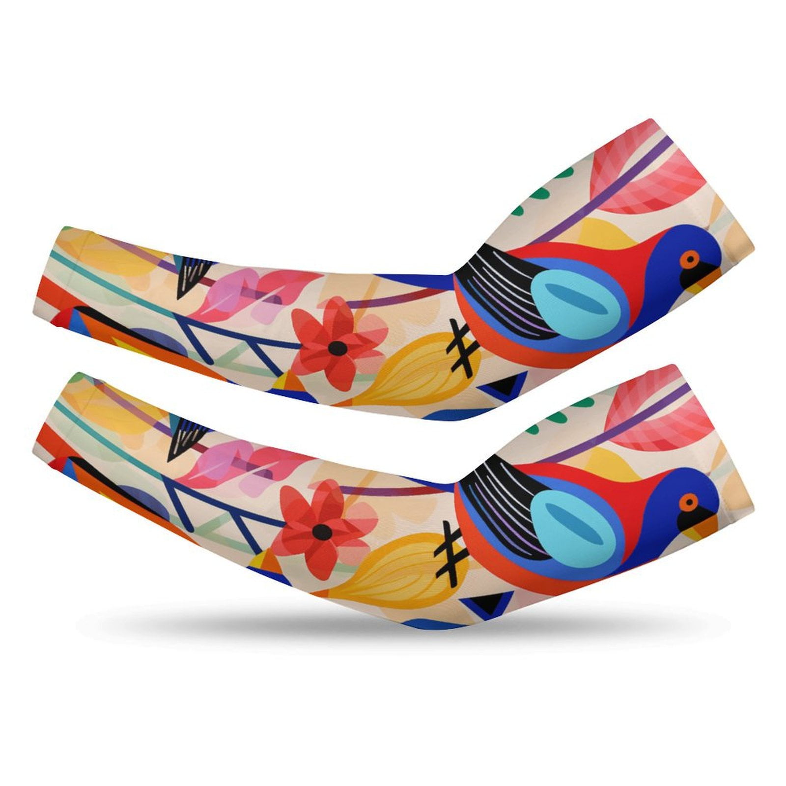 Watercolor Bird Gardening Sleeves Farm Sun Protection Arm Cooling ...