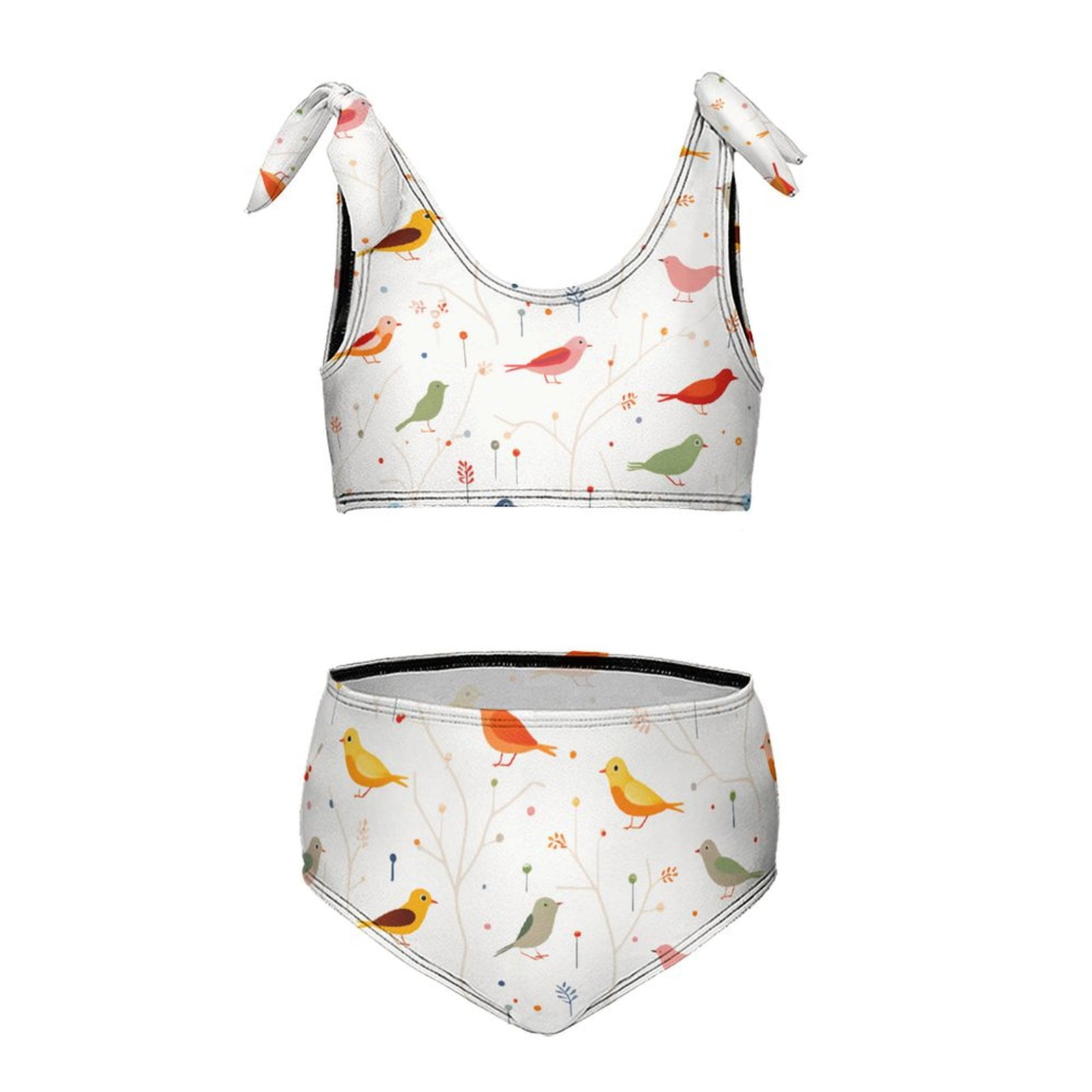 Watercolor Bird Girls' 2-Piece Tankini Swimsuit - Walmart.com