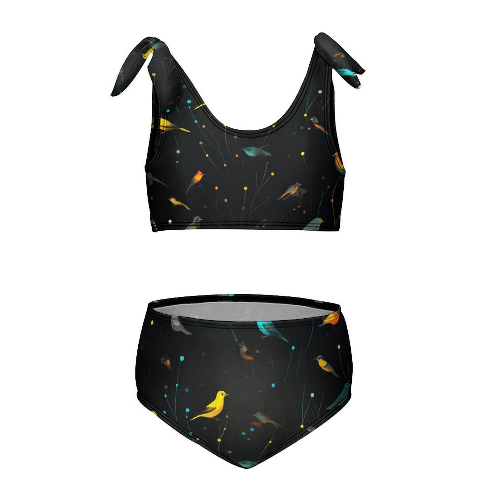 Watercolor Bird Two Piece Swimsuit Set, Bikini Swimsuit Suitable for ...