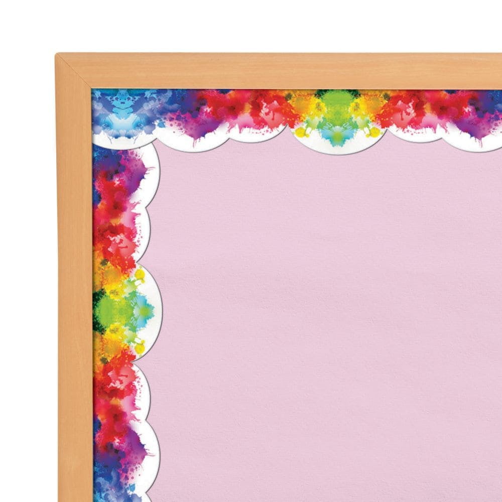 Watercolor Bulletin Board Border - Educational - 12 Pieces - Walmart.com