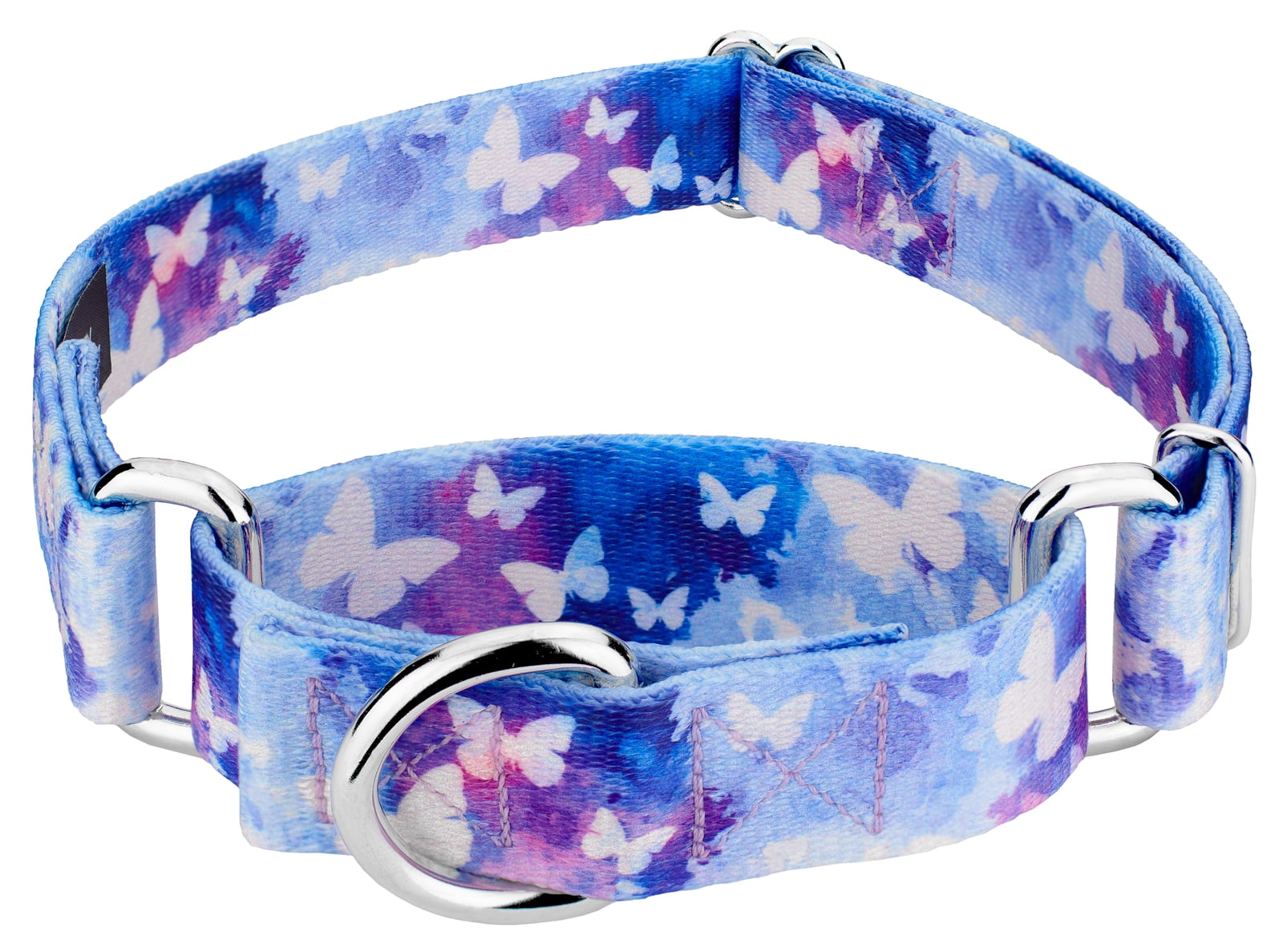 Country Brook Petz® Watercolor Butterflies Martingale Dog Collar, 2XS ...