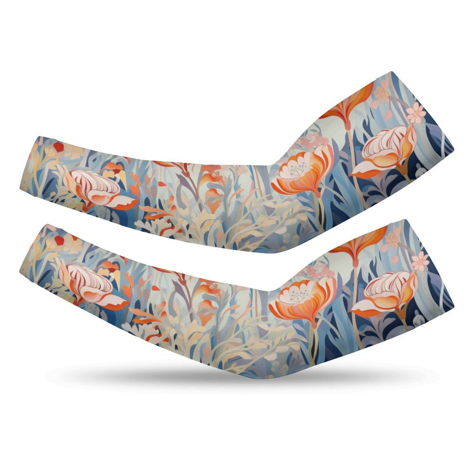 Watercolor Butterfly Cooling Arm Sleeves For Men & Women Sunscreen Arm ...