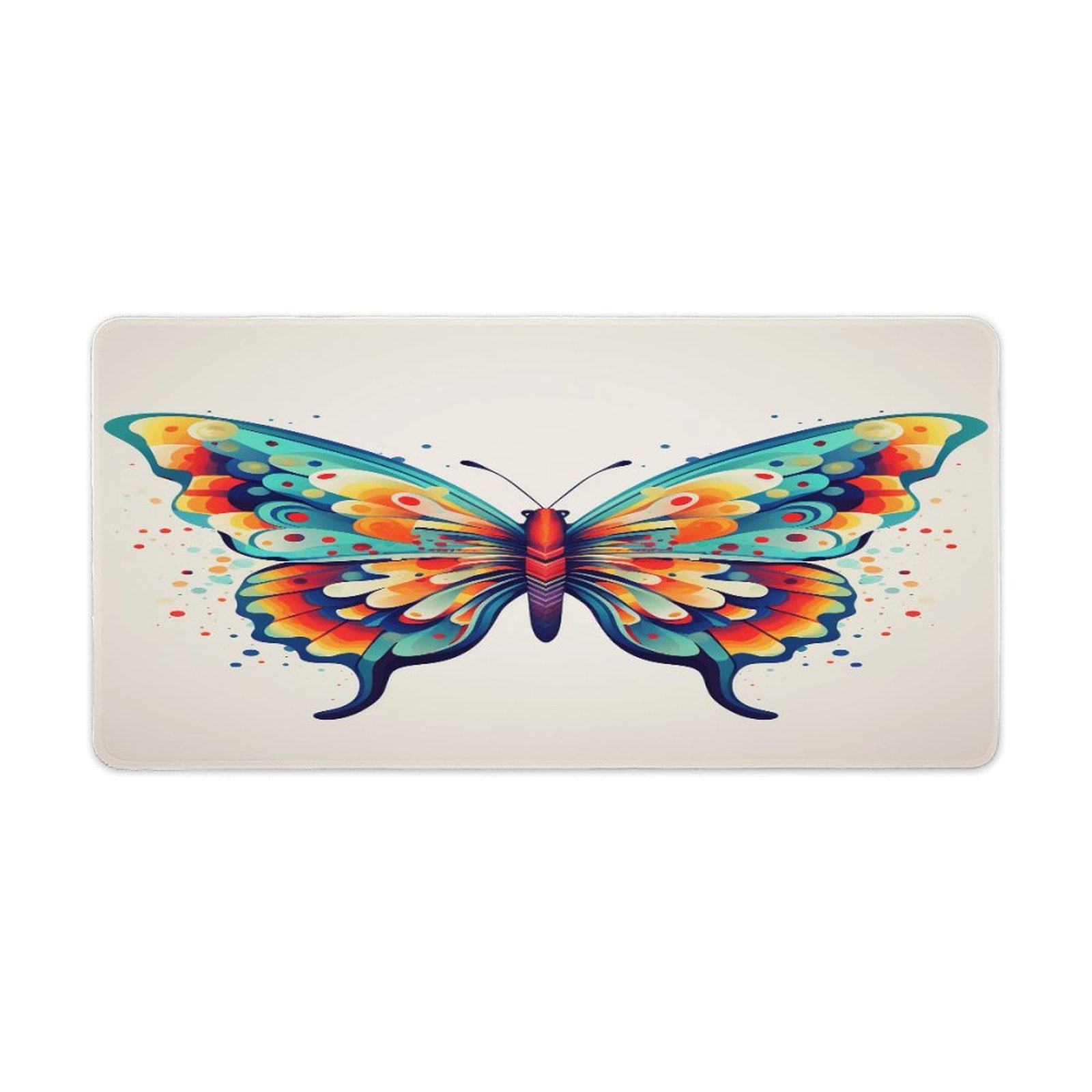 Watercolor Butterfly Mouse Pad Gamer Keyboard Desk Mats Computer Table ...