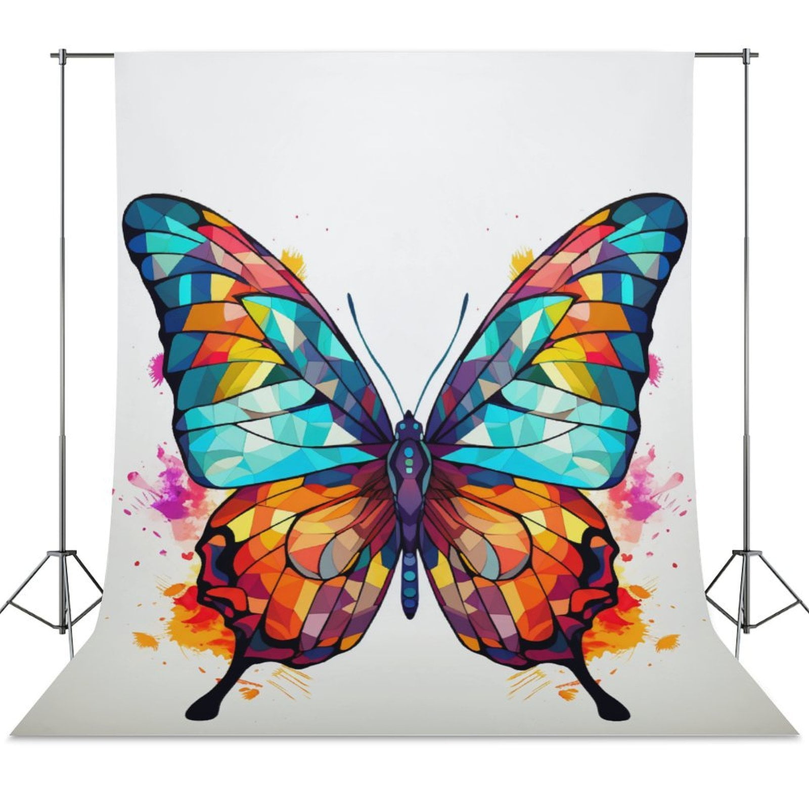 Watercolor Butterfly Party Backdrop Birthday Decoration Backgrounds for ...
