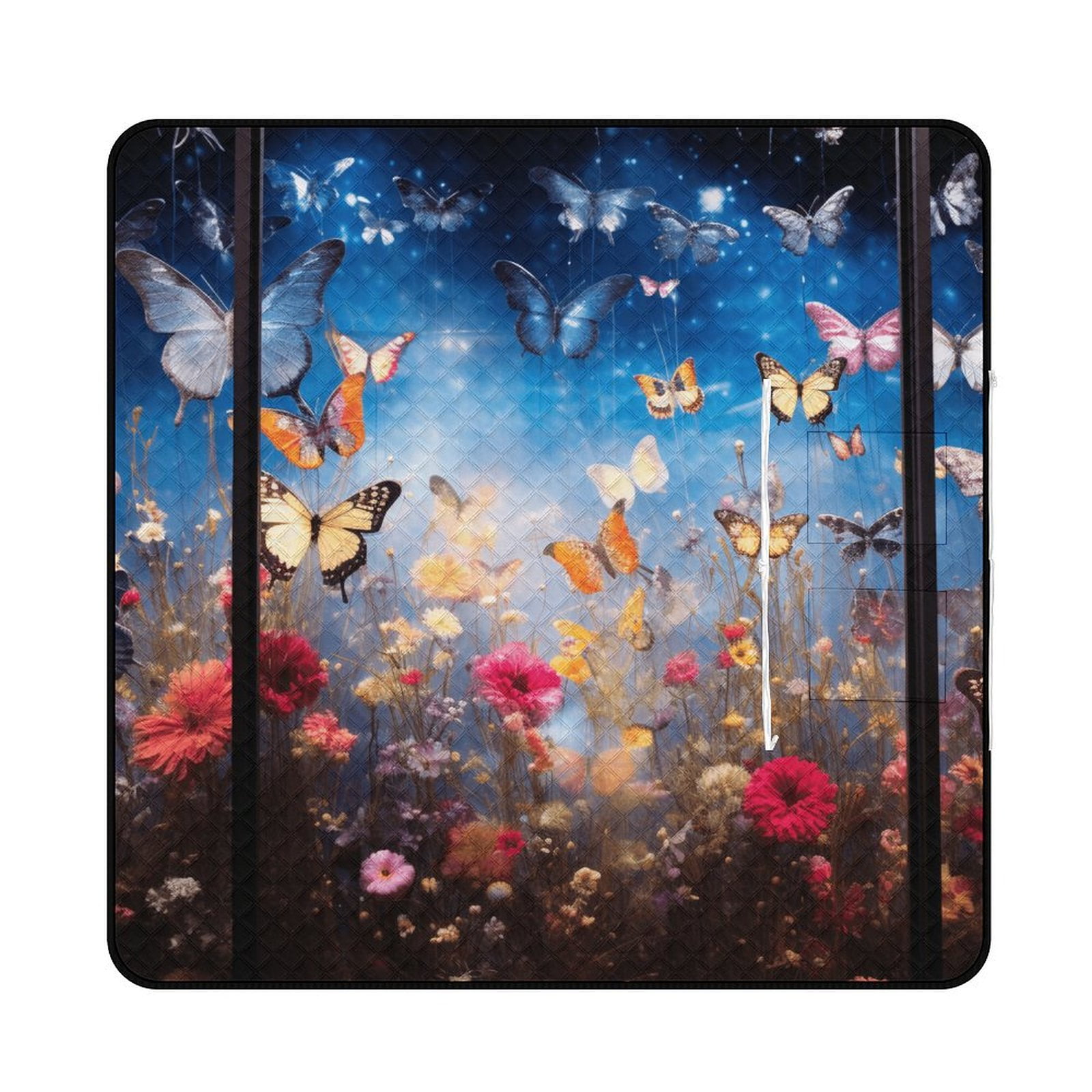 Watercolor Butterfly Picnic Blanket Waterproof Outdoor Beach Blanket ...