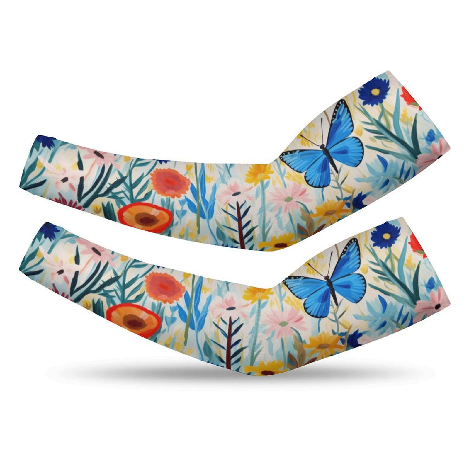 Watercolor Butterfly Protection Cooling Arm Sleeves For Men Women, Uv ...
