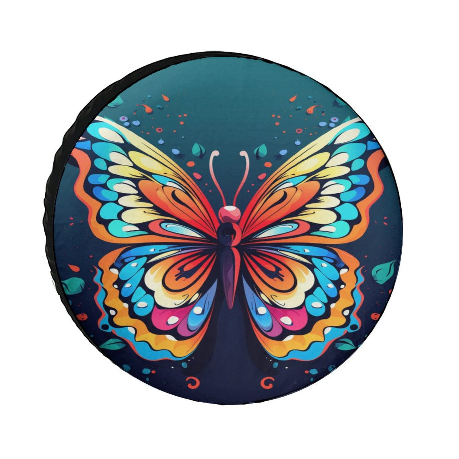 Watercolor Butterfly Spare Tire Cover Weatherproof Wheel Camper ...