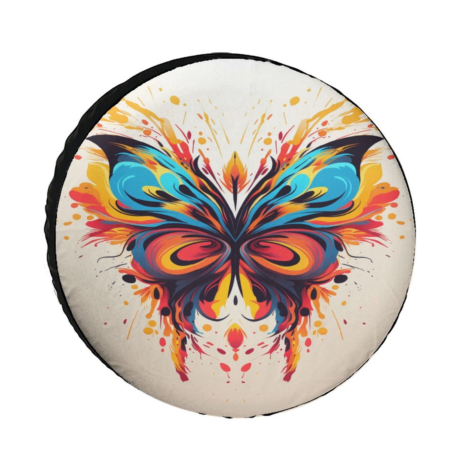 Watercolor Butterfly Spare Tire Cover Weatherproof Wheel Camper ...