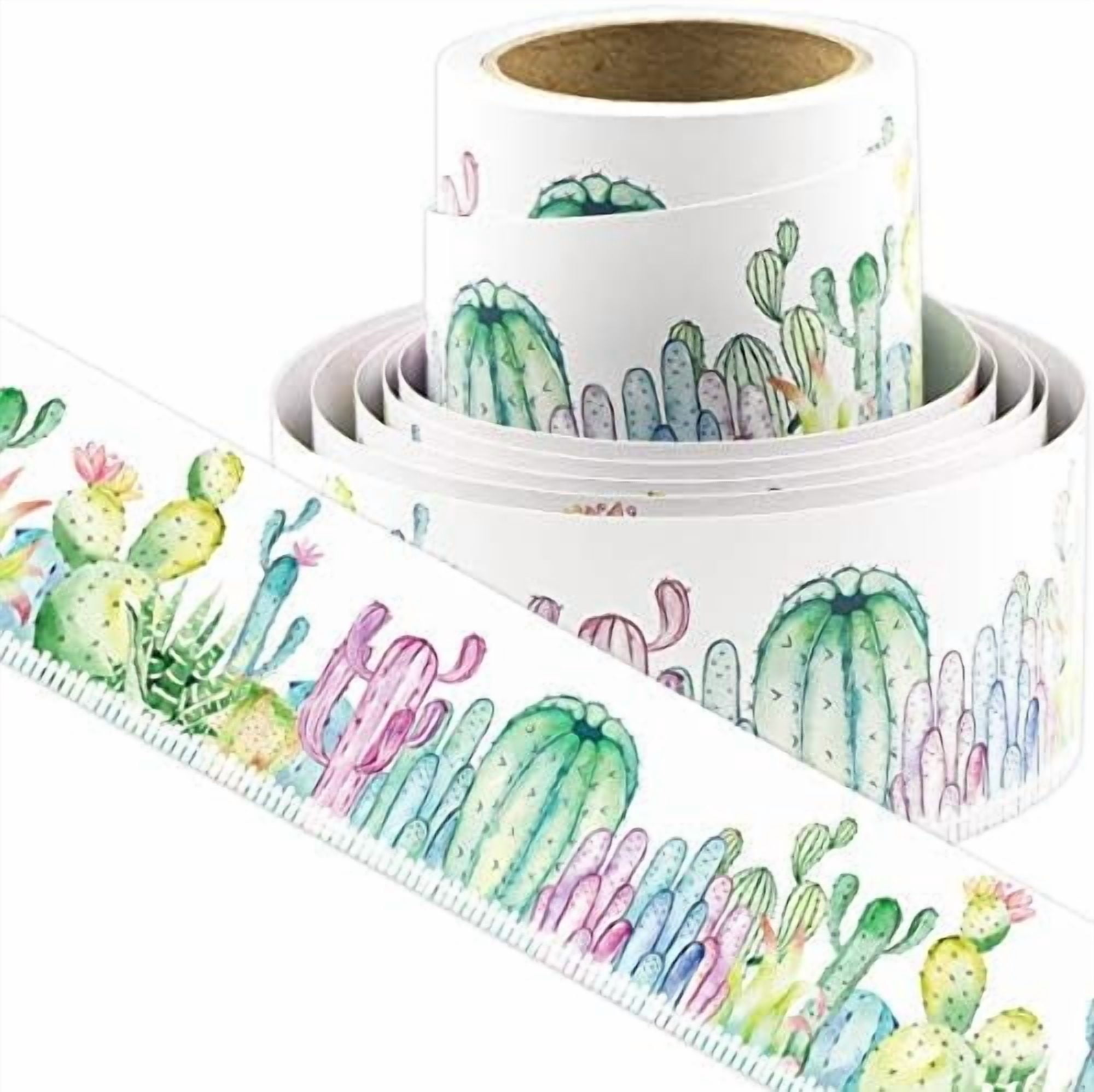 Watercolor Cactus Bulletin Board Borders Straight Border Trim for ...