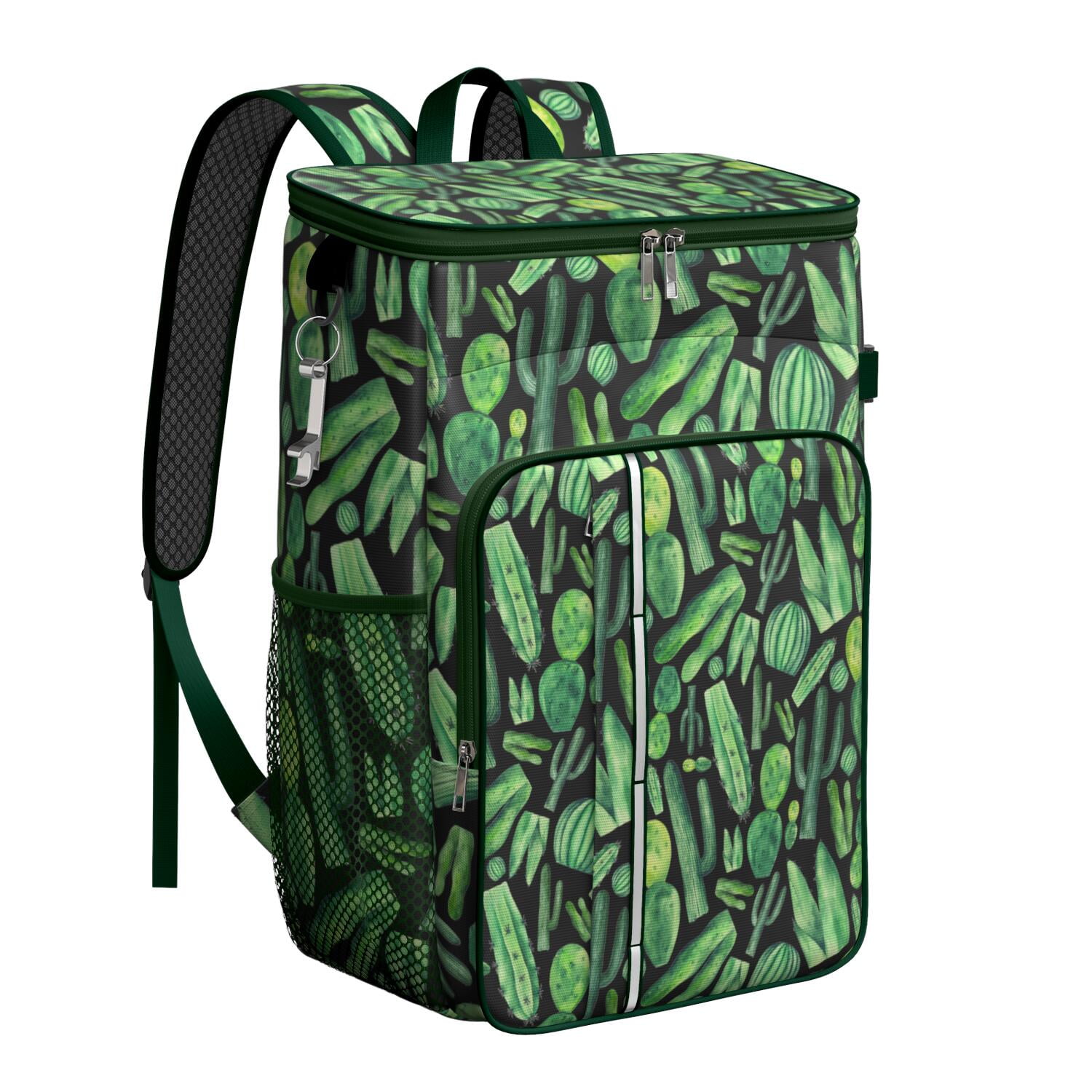 Watercolor Cactus Cooler Backpack - 20L Insulated Beach Backpack ...