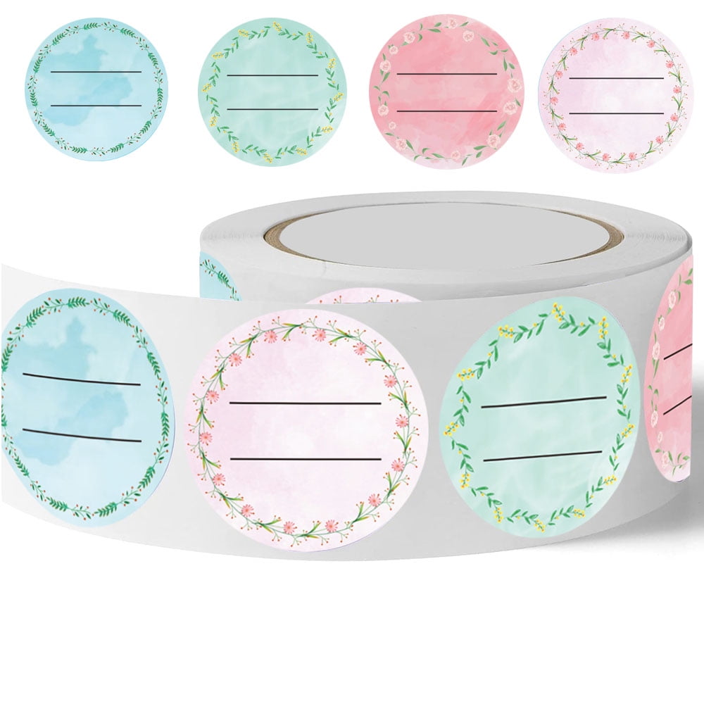 Watercolor Canning Stickers,2inch Blank Jar Labels for Homemade ...
