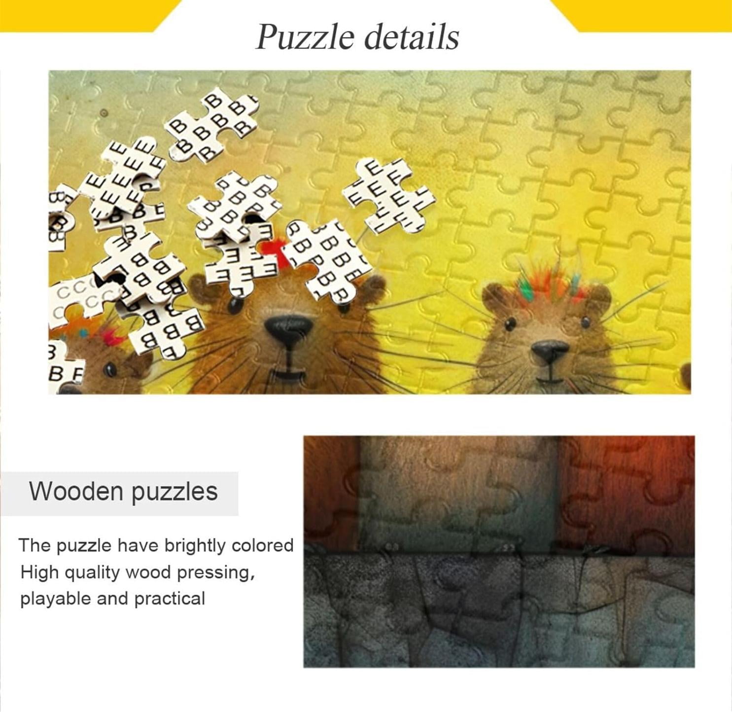 Watercolor Capybara Jigsaw Puzzle, 1000 Pieces Paper Wood Composite ...