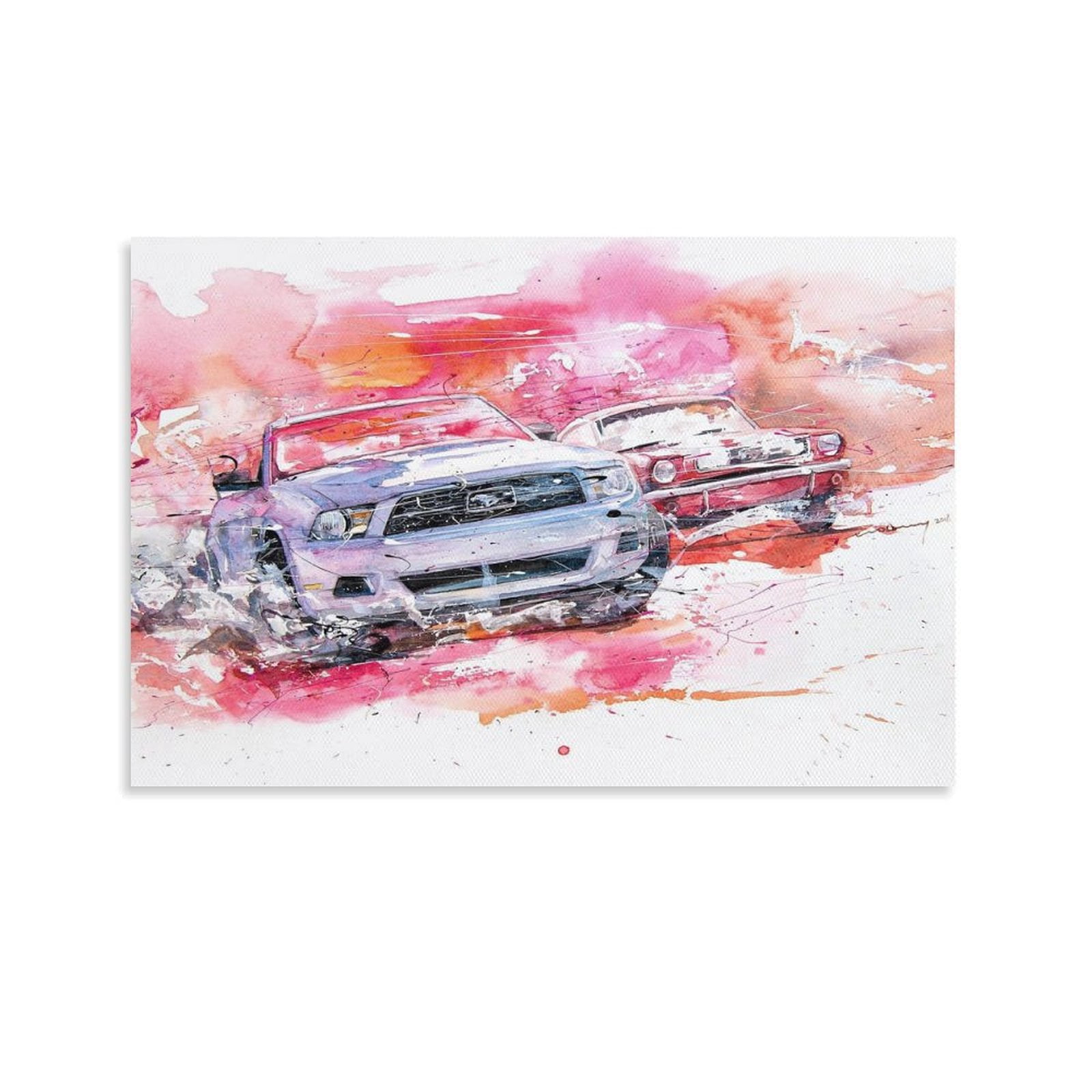 Watercolor Car Posters Room Decor Premium Art Print Pictures Perfect ...