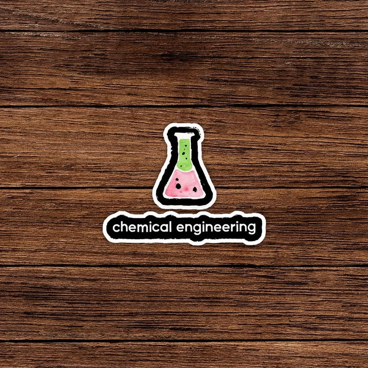 Watercolor Chemical Engineering Beaker Sticker - Science Gift ...