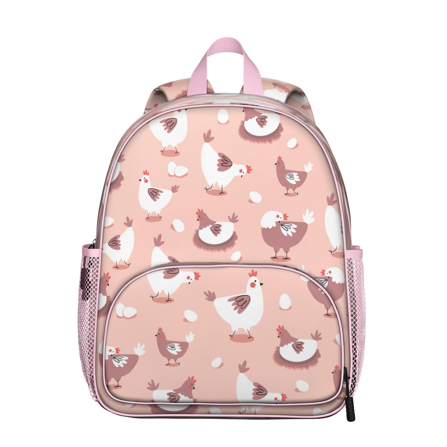 Watercolor Chicken Art Student Backpack – Cute Farm Animal Design with ...