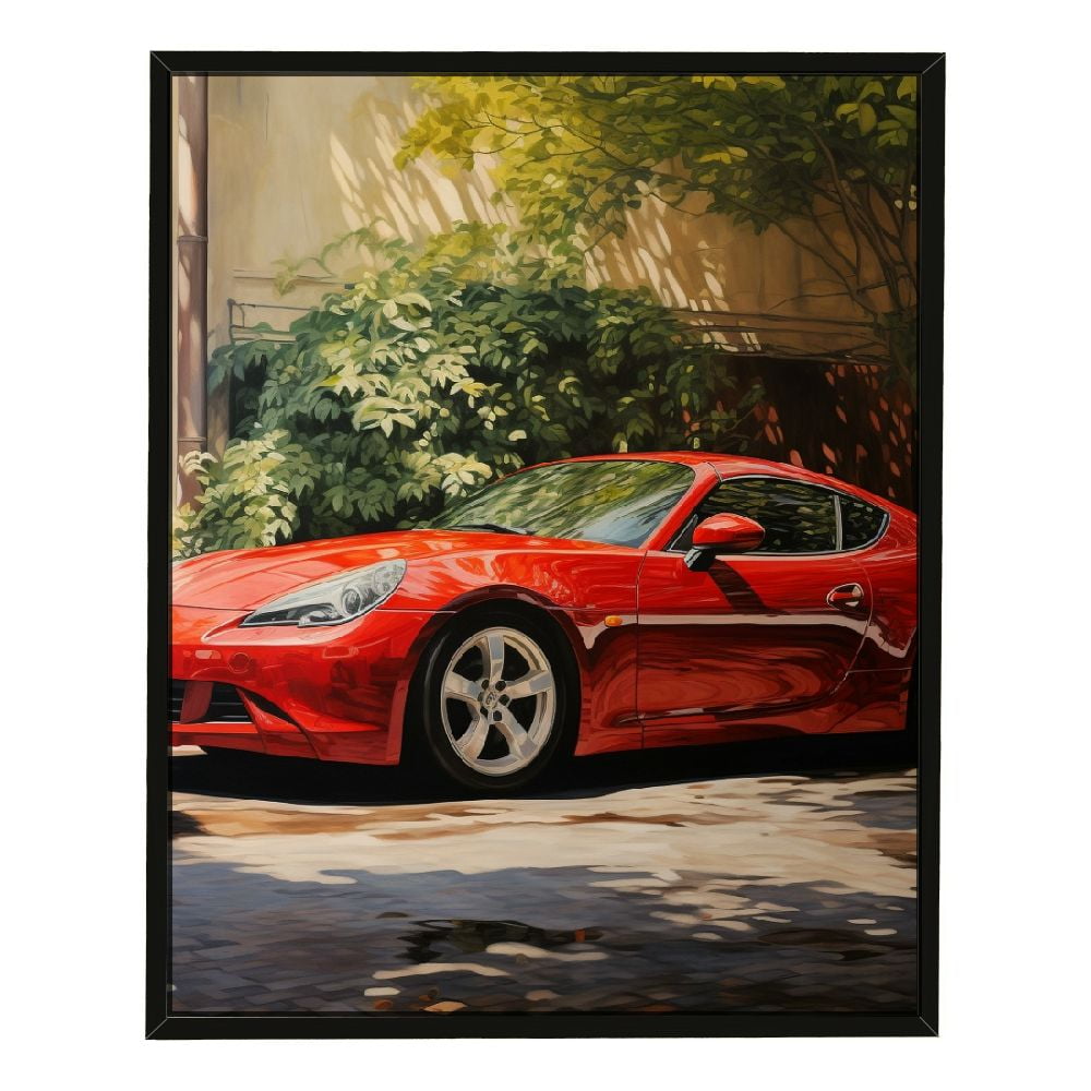 Watercolor Classic Car Wall Art Prints,Vintage Art Posters,Retro Car ...