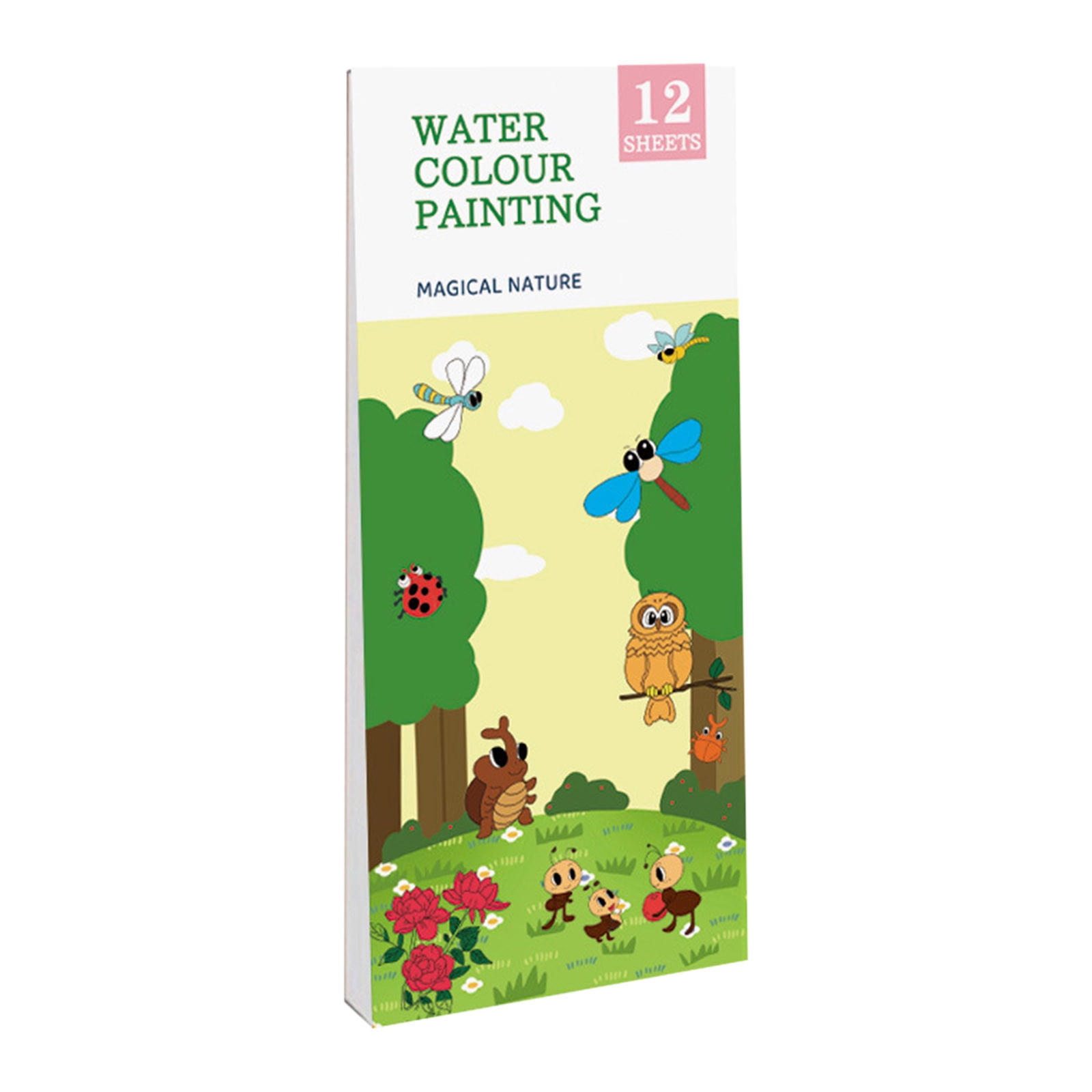 Watercolor Coloring Note Book For Children's Watercolor Graffiti Paper ...