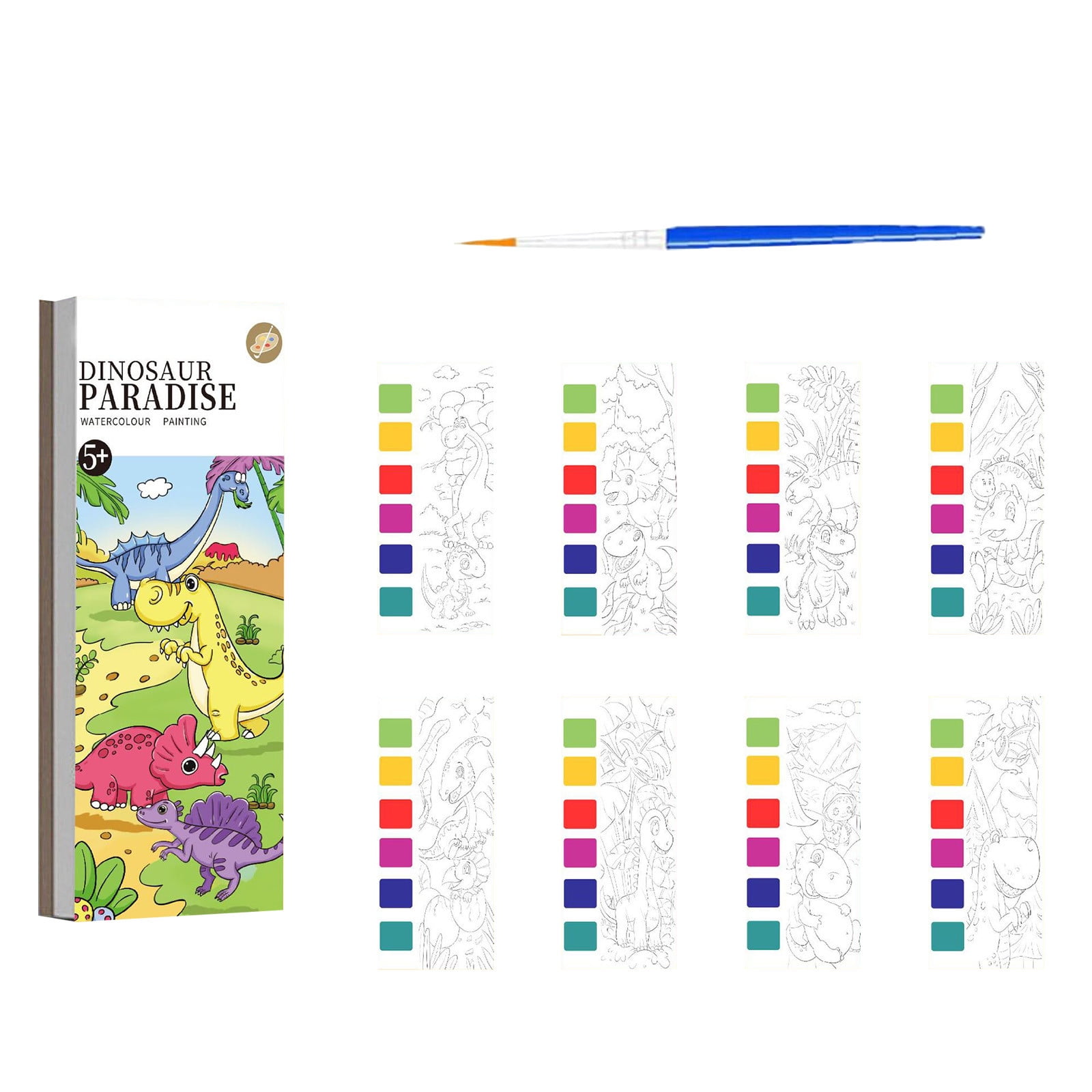 Watercolor Coloring Notepad, Children's Coloring Poster, Suitable for ...