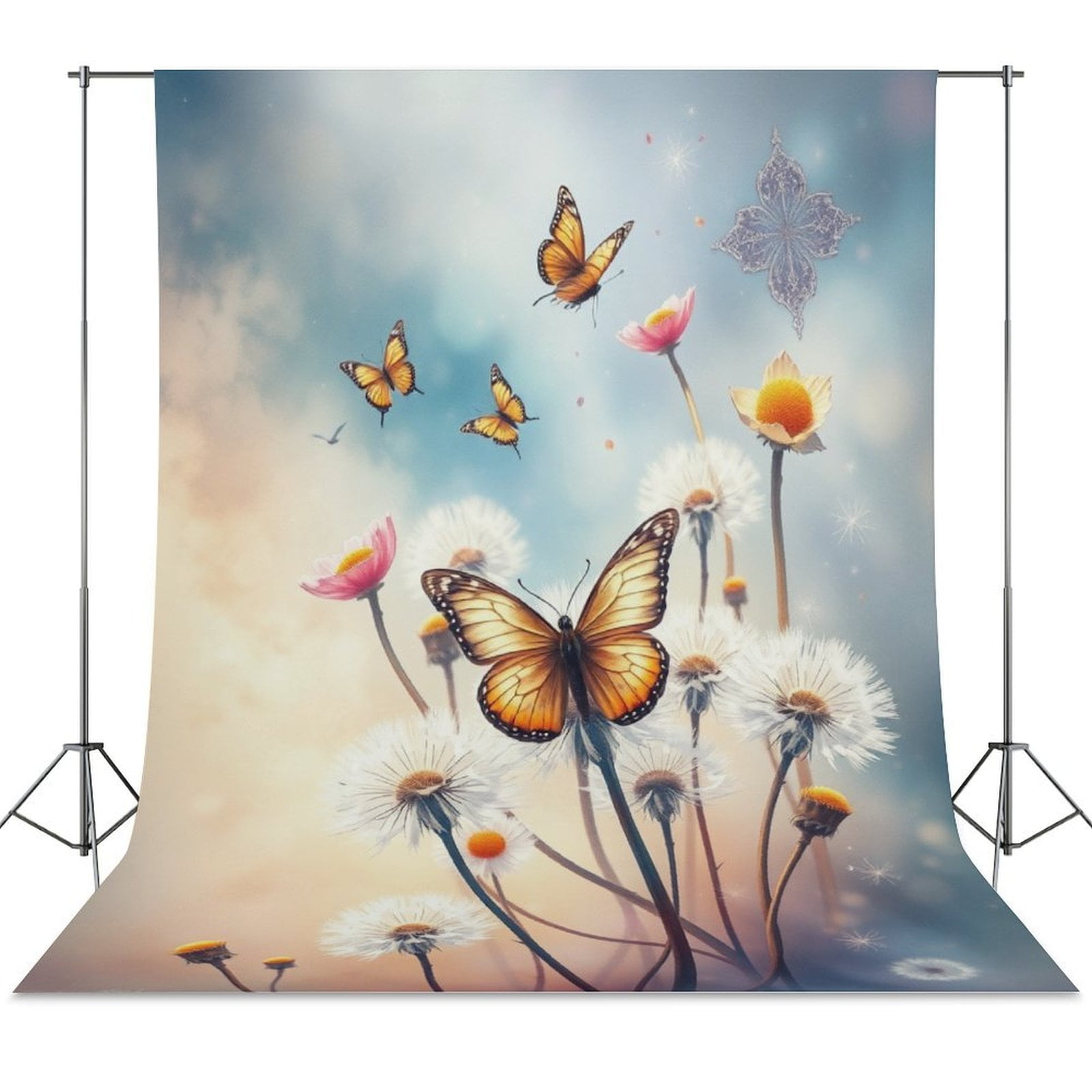 Watercolor Dandelion Decorations BackdropPortrait Photography ...